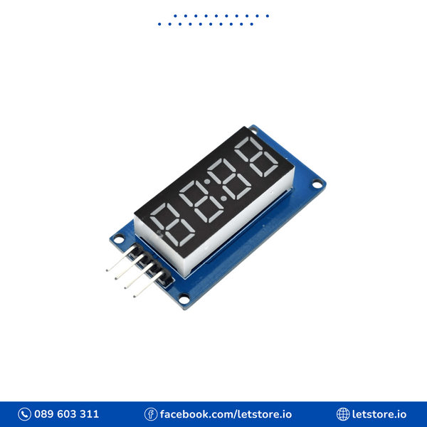 Tm1637 4 Bits Digital Tube Led Display Module With Clock Display Let Store