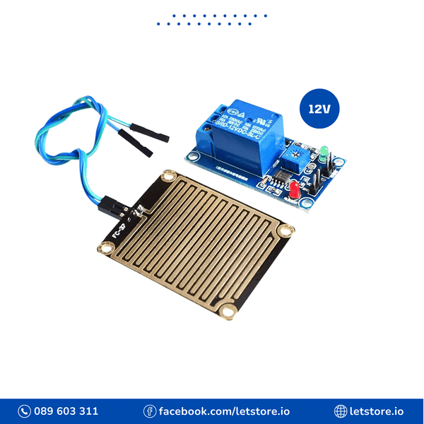 Rain Water Sensor Module Dc 12v Relay Control Module Rain Sensor Let