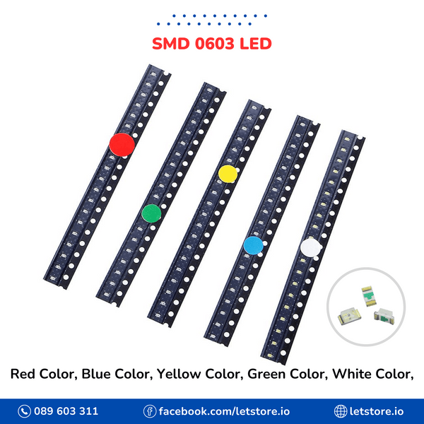 LED SMD 0603 Light Emitting Diode Red/Blue/Yellow/Green/White Color ...