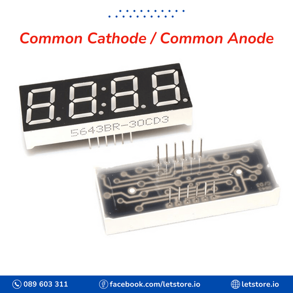 LED 7 Segment Clock 4 Bit 0.56" Inch Display Bright Red – LET STORE