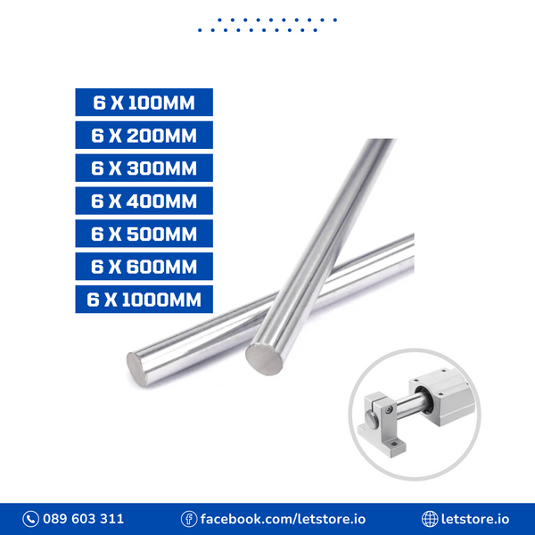 6mm OD Linear Shaft Cylinder Rail Round Rod Optical Axis – LET STORE