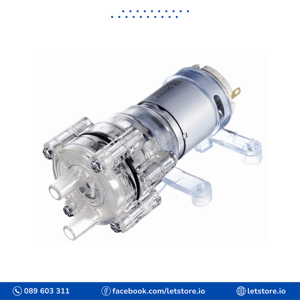 12V 3W 385 Transparent Water Pump DC Motor Flow: 1.8L/mini Longest Lif ...