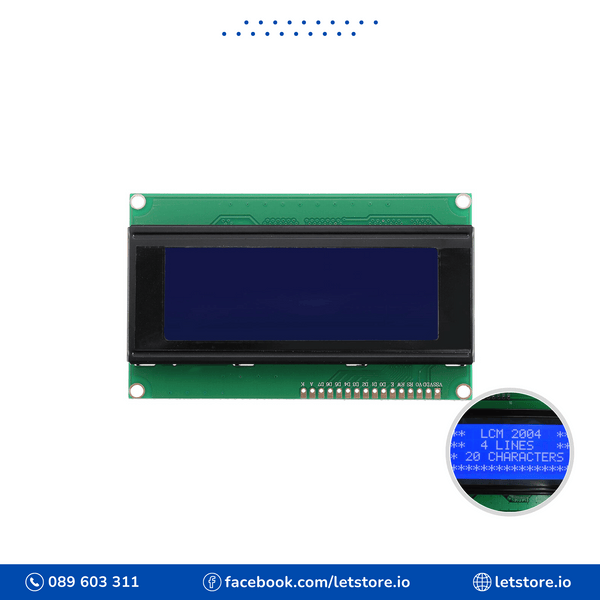 LCD2004 20*4 LCD 20X4 5V Blue Screen LCD 2004 Display LCD Module – LET ...