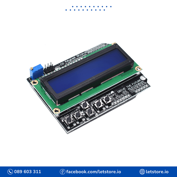 LCD1602 Keypad Shield LCD1602 LCD 1602 Module Display Blue Screen – LET ...
