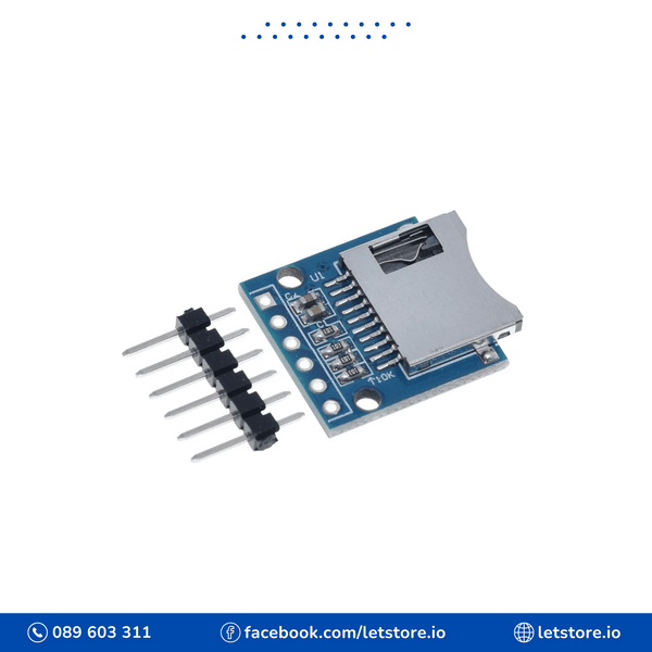 Mini SD Card Module, Micro SD Breakout Board Mini Card Adapter Reader ...