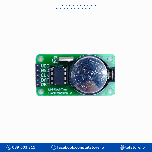 DS1302 Real Time Clock Module Clock Chip RTC Module Green – LET STORE