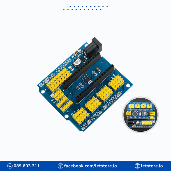 NANO I/O IO Expansion Sensor Shield Module V3.0 Blue PCB – LET STORE