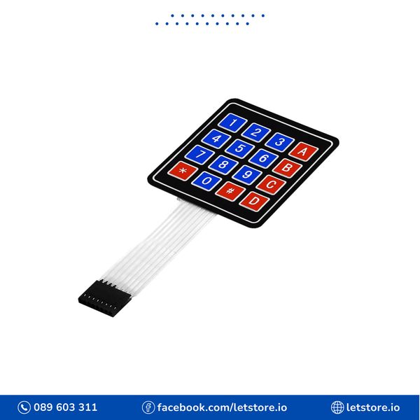 Matrix Membrane Switch Keypad 4x4 16 keys – LET STORE