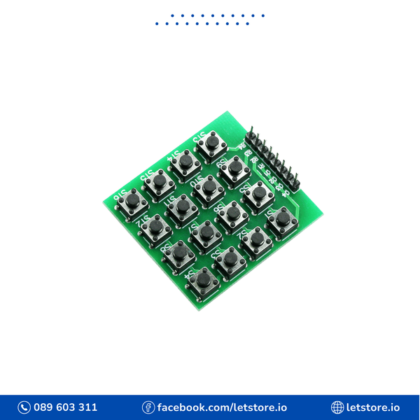 Matrix Keypad Keyboard PCB 4x4 16 keys – LET STORE